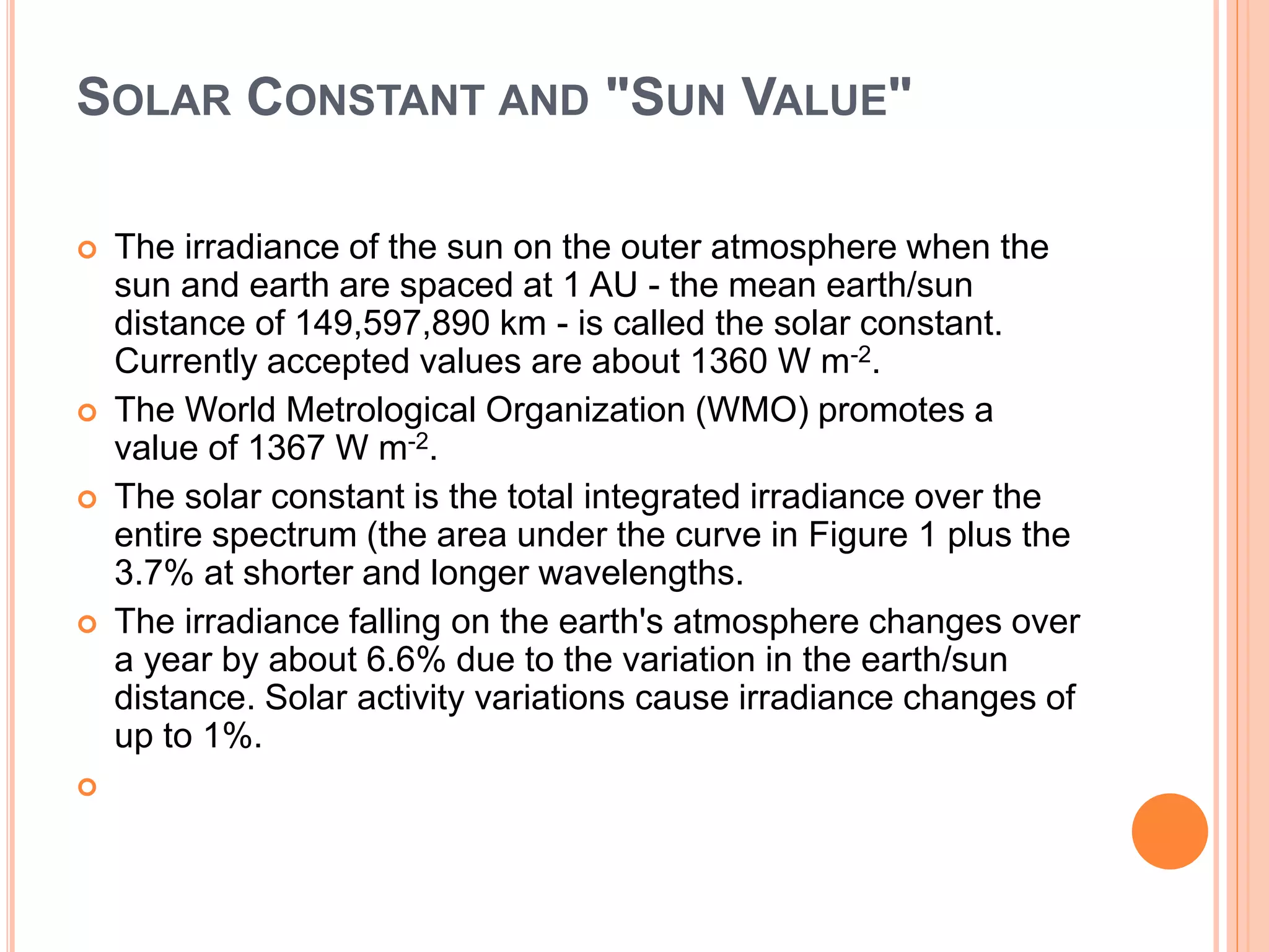 Solar radiation spectra | PPTX