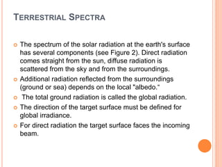 Solar radiation spectra | PPTX