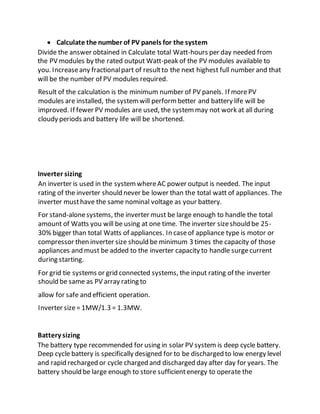 A report on Solar Load Calculation | DOCX
