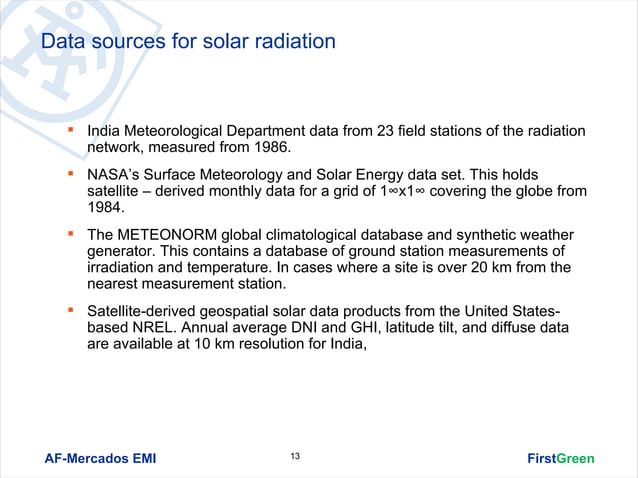 Solar Resource Assessment | PPT