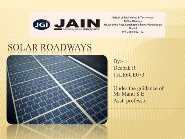 Solar Roadways | PPT