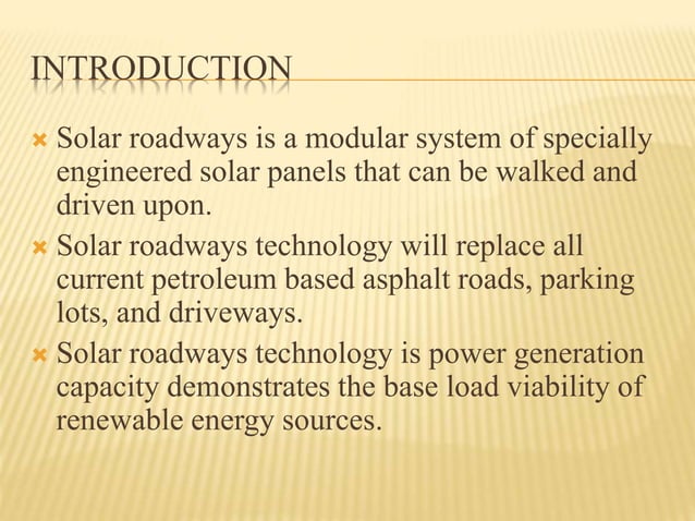 Solar Roadways | PPT
