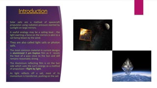 Presentation On Basics Of Solar sail. | PPTX