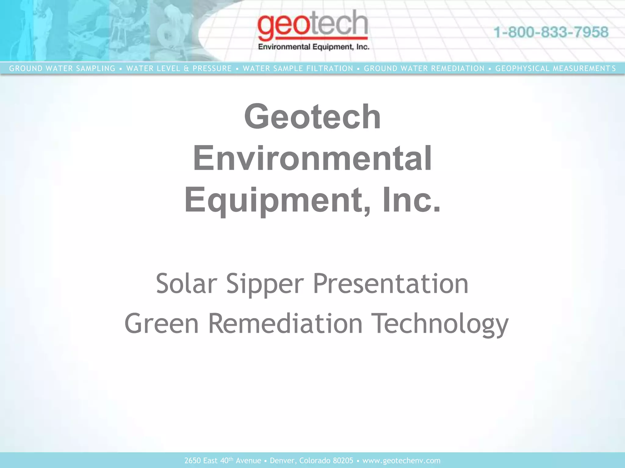 Solar Sipper Presentation | PPT