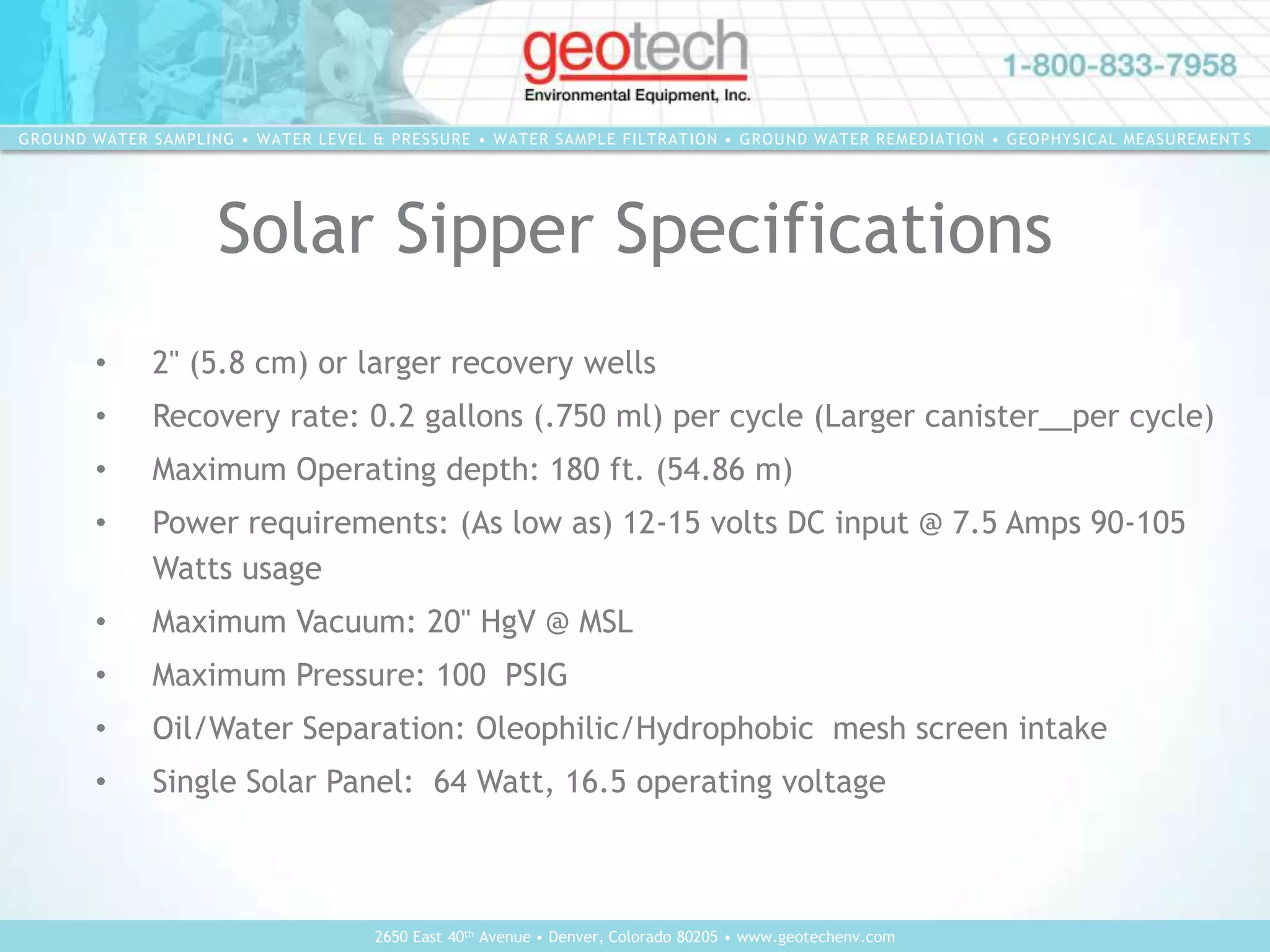 Solar Sipper Presentation | PPT