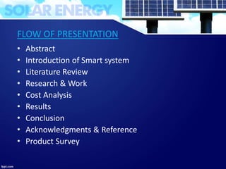 Solar smart irrigation system | PPTX