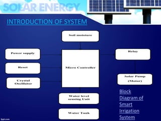 Solar smart irrigation system | PPTX