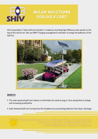 Solar solutions for golf cart | PDF