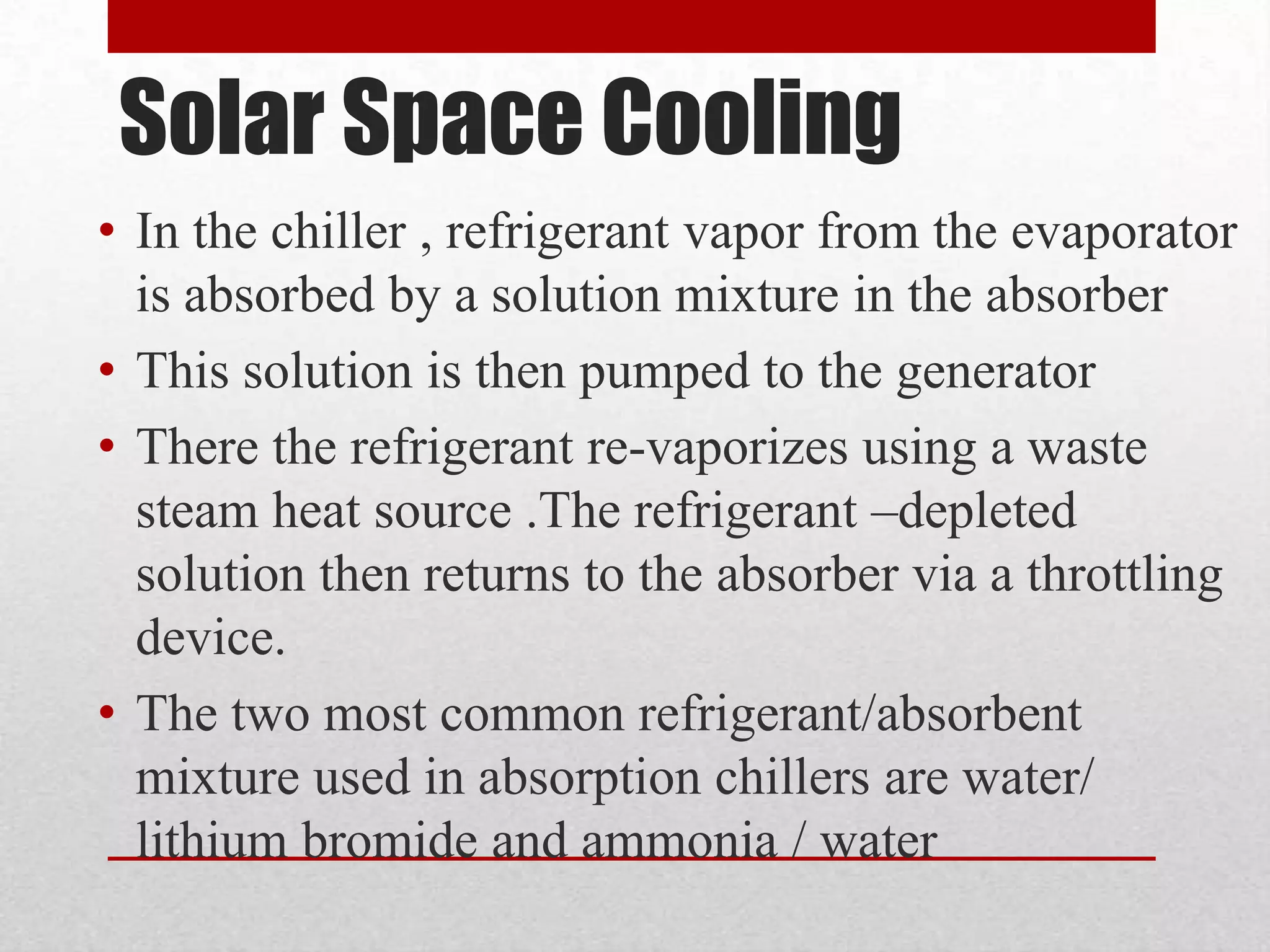 Solar space heating and cooling | PPTX