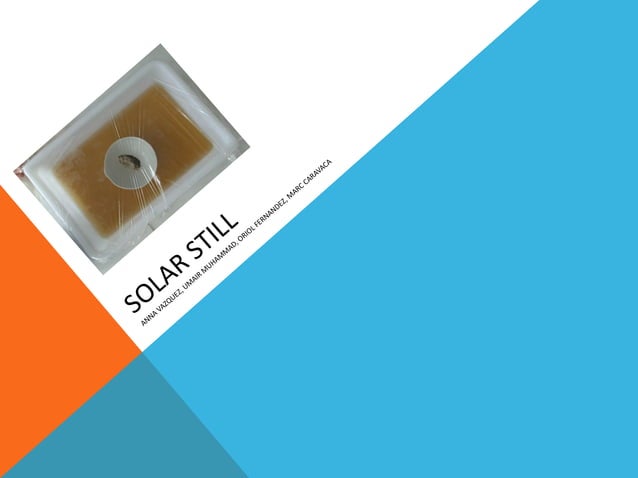 Solar still | PPT