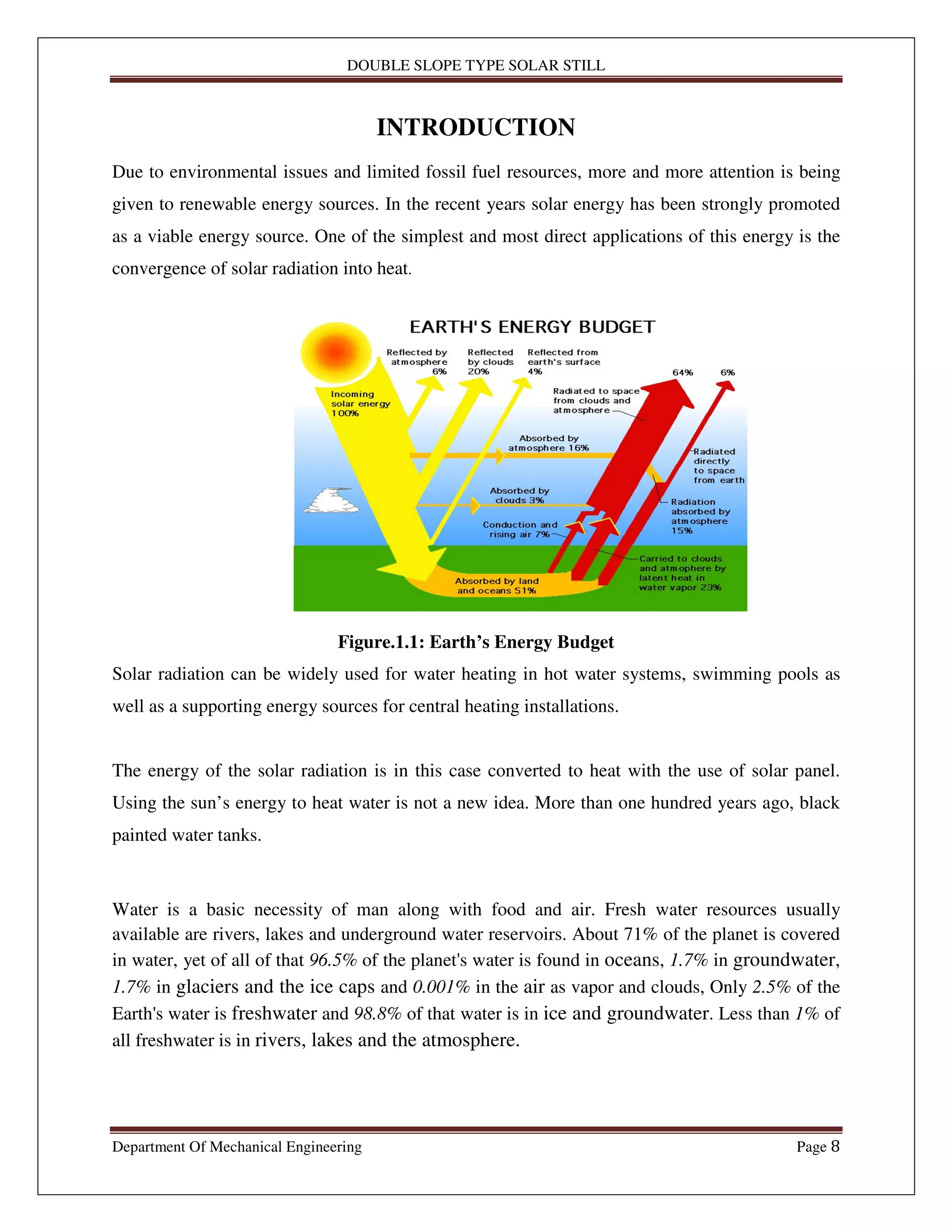 Solar still project report | PDF