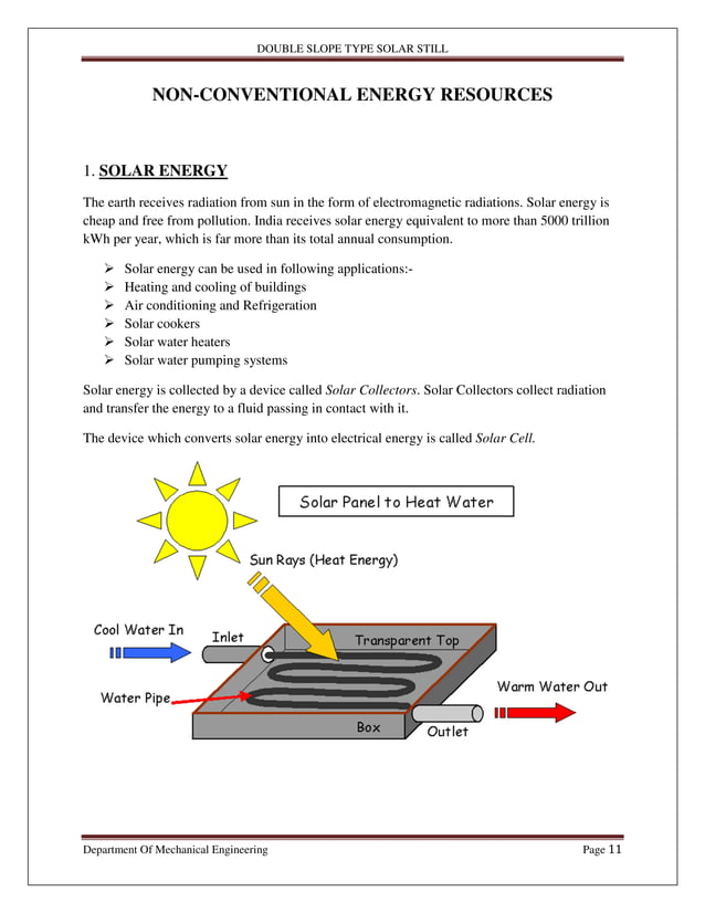 Solar still project report | PDF