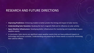 SOLAR STORM, what it is, causes and type | PPTX