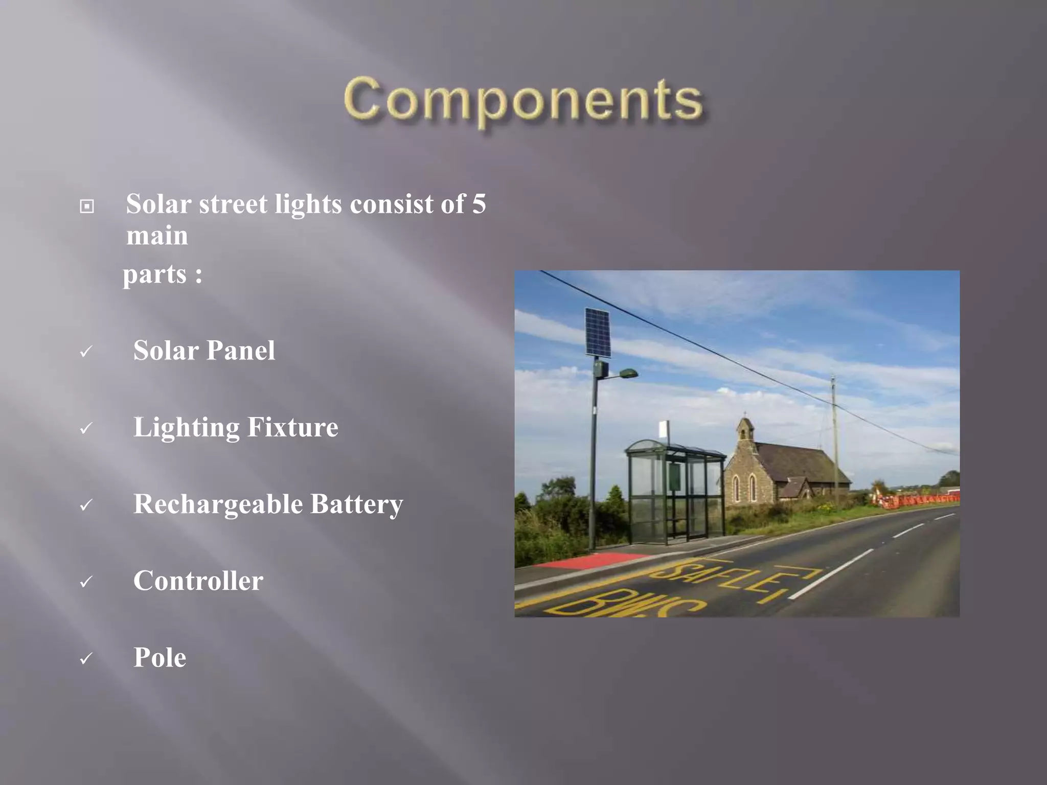 Solar street light | PPTX