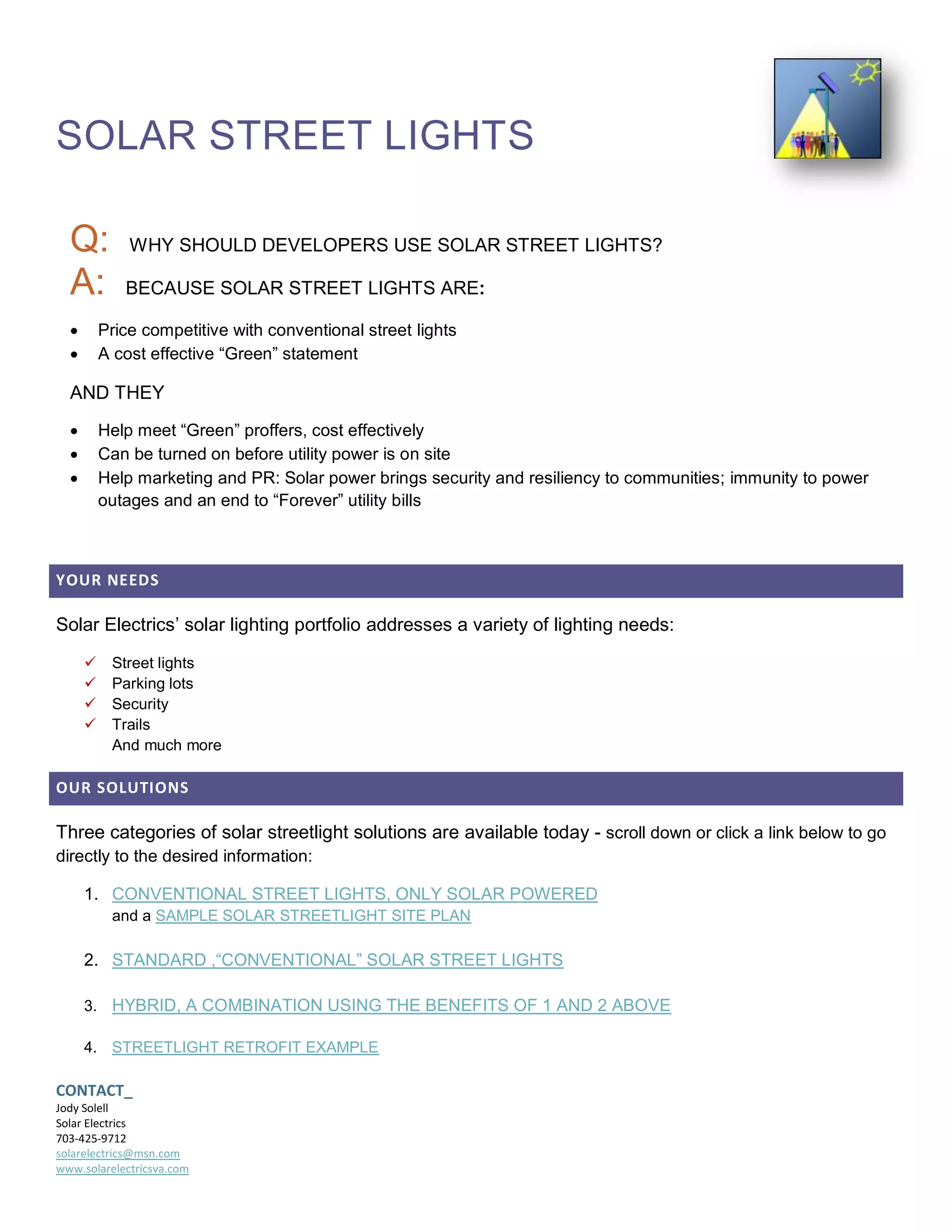 Solar street lights | PDF