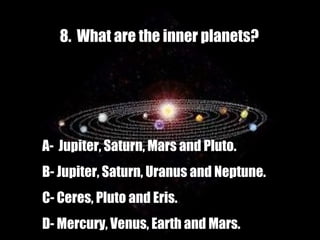 Solar system: trivial game | PPT