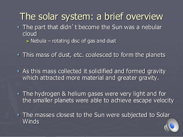 NCS 2200 Earth Science Course - Solar system