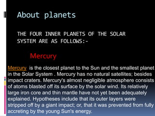 Solar system (CLASS 8TH) | PPTX