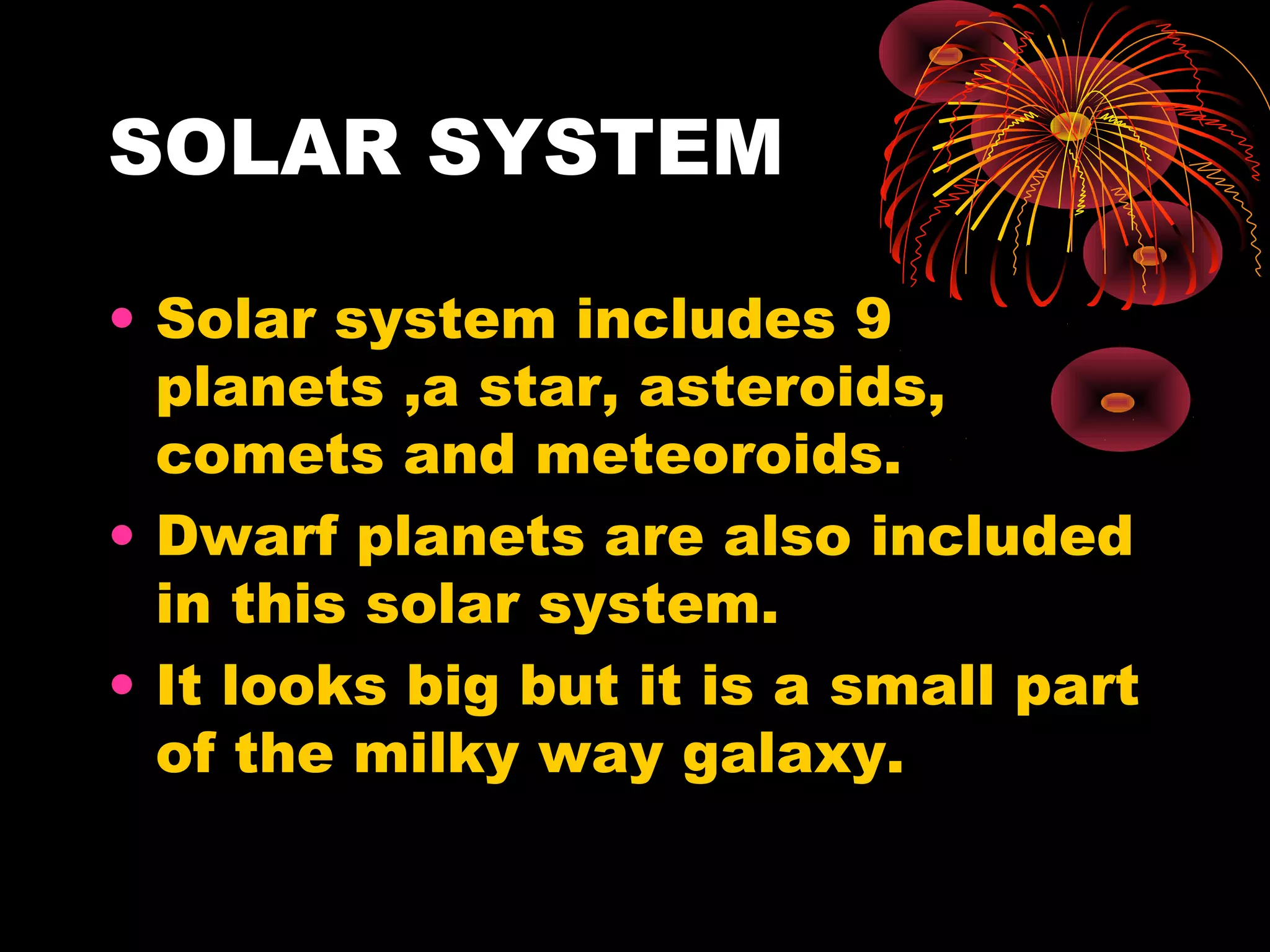 Solar system a descriptive information PPT. | PPT