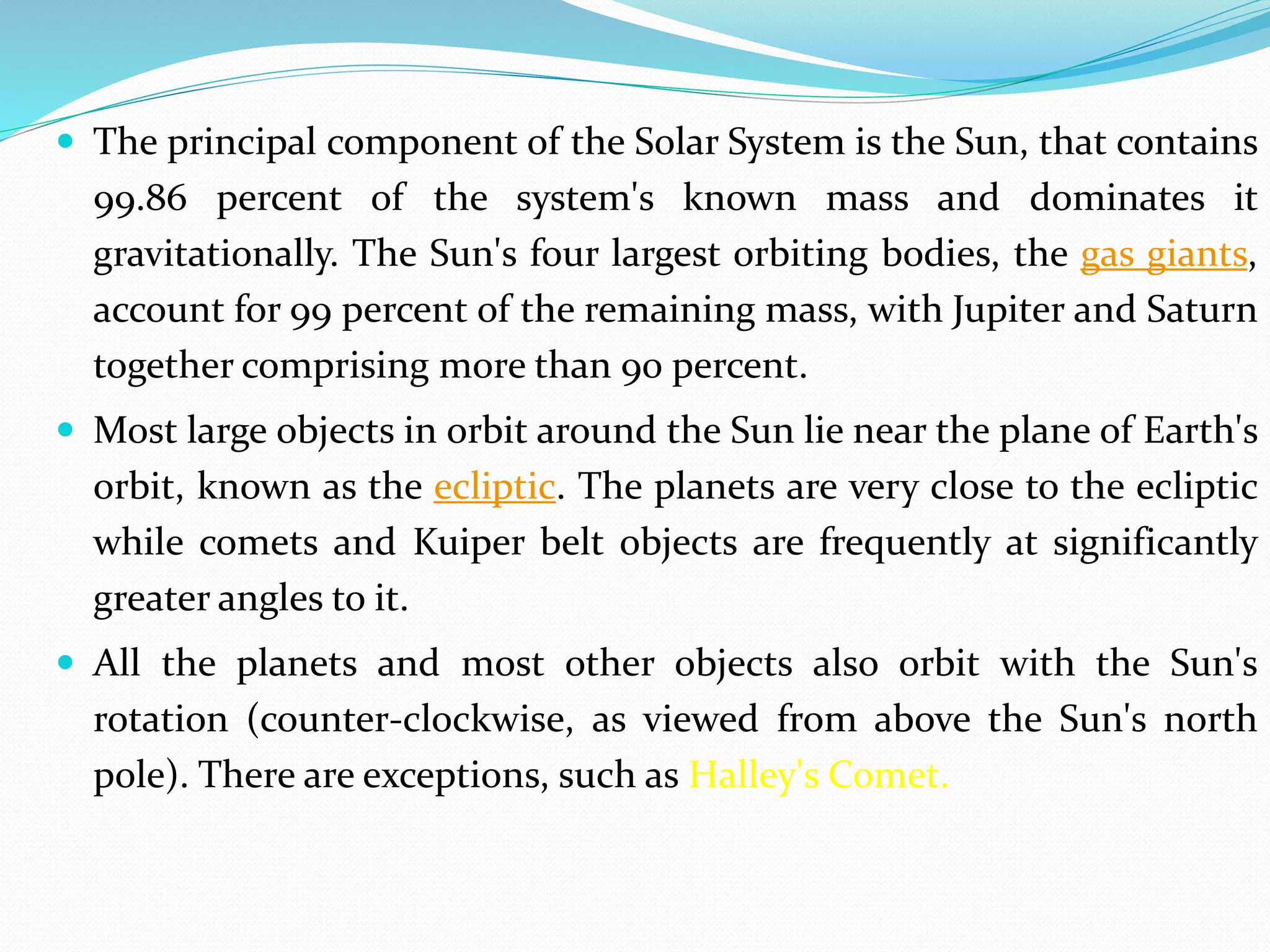 What is Solar system? FORMATION OF SOLAR SYSTEM. SOLAR SYSTEM ...