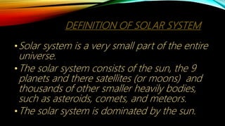 Solar system | PPTX
