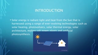 Solar energy system overview | PPT