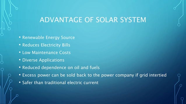 Solar energy system overview | PPT