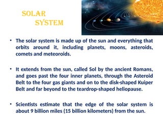 chapter 4. solar system and this is an overview about the solar system ...