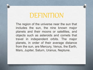 Solar system | PPTX