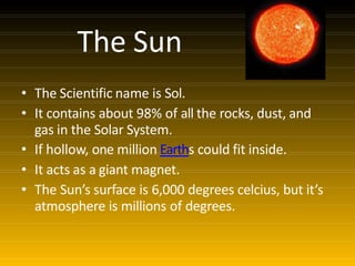 Solar system.pptx | Space and Astronomy | Science