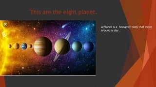 Solar system is consist of the sun,planets and other heavenly bodies in ...