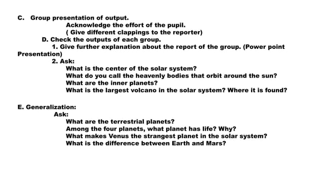 SOLAR SYSTEM- INNER PLANETS.pptx | Space and Astronomy | Science