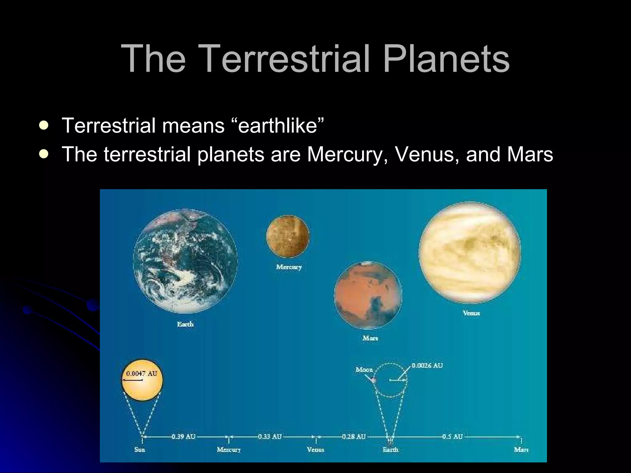 Solar system 05 terrestrial planets | PPT