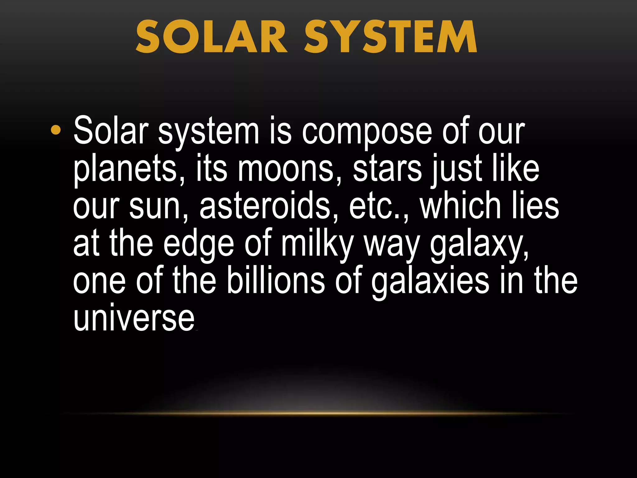 Solar system | PPTX | Space and Astronomy | Science