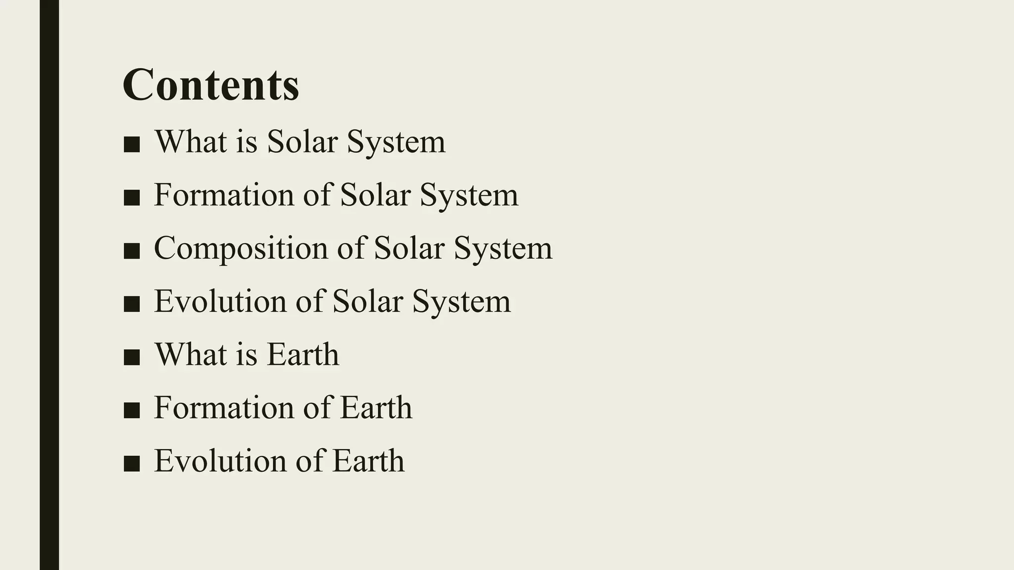 Solar system and earth | PPTX