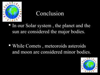 Solar System Conclusion
