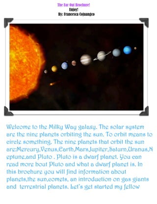 Francesca's Solar System Brochure | PDF