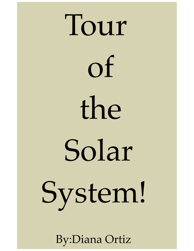 Diana's Solar System Brochure | PAGES | Space and Astronomy | Science