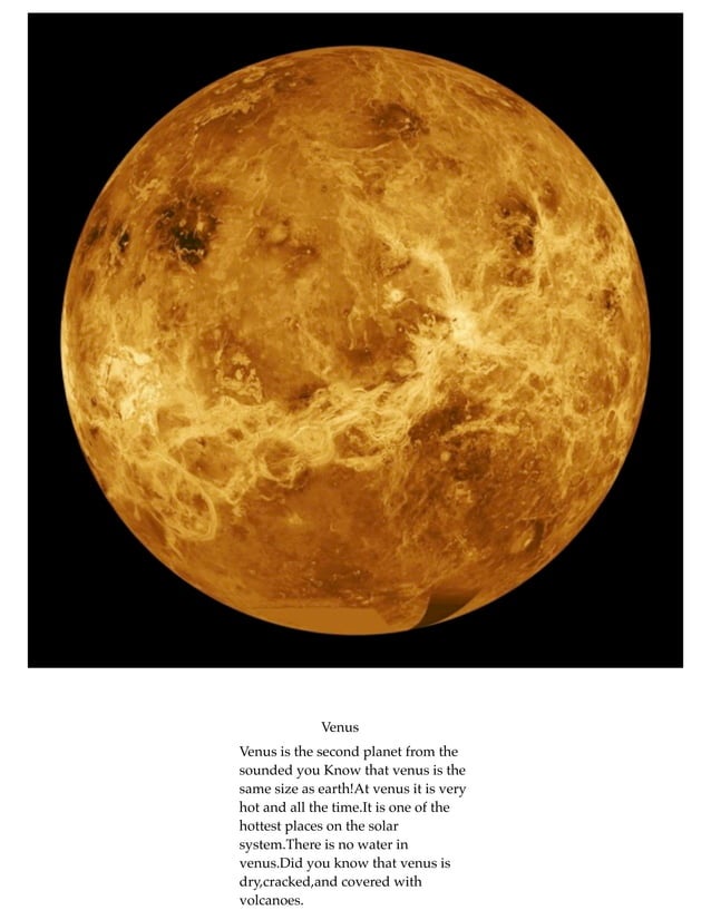 Diana's Solar System Brochure | PAGES | Space and Astronomy | Science