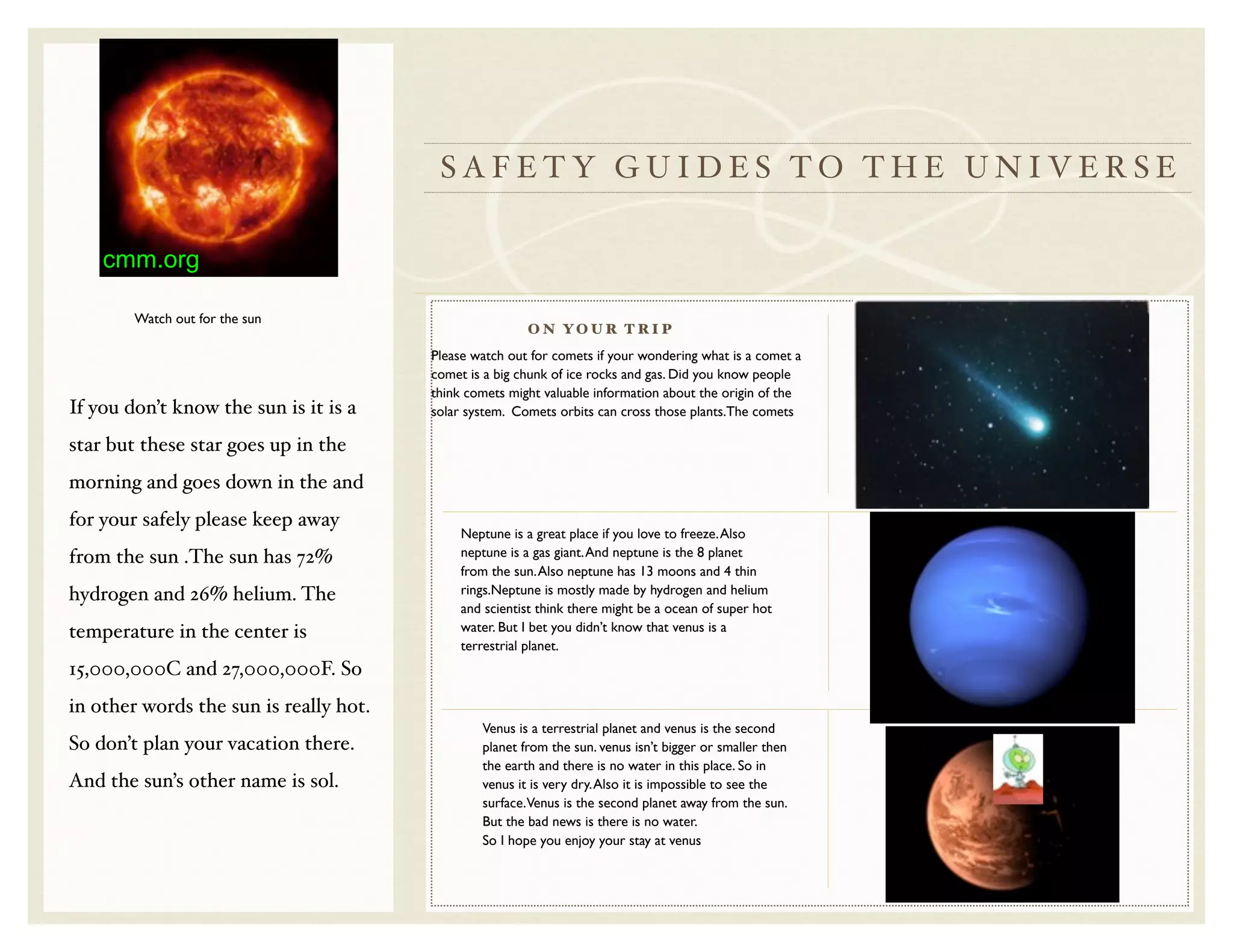 Waddah's Solar System Brochure | PPT