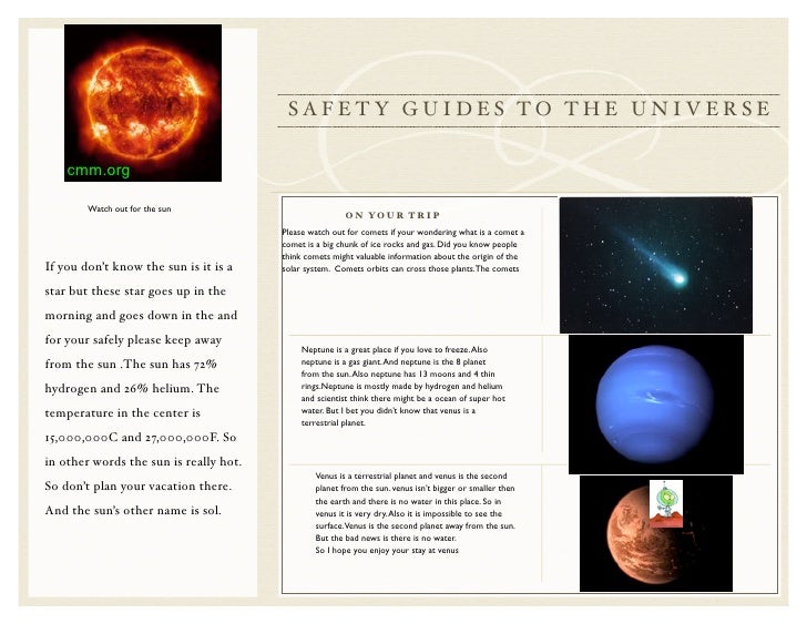 Waddah's Solar System Brochure