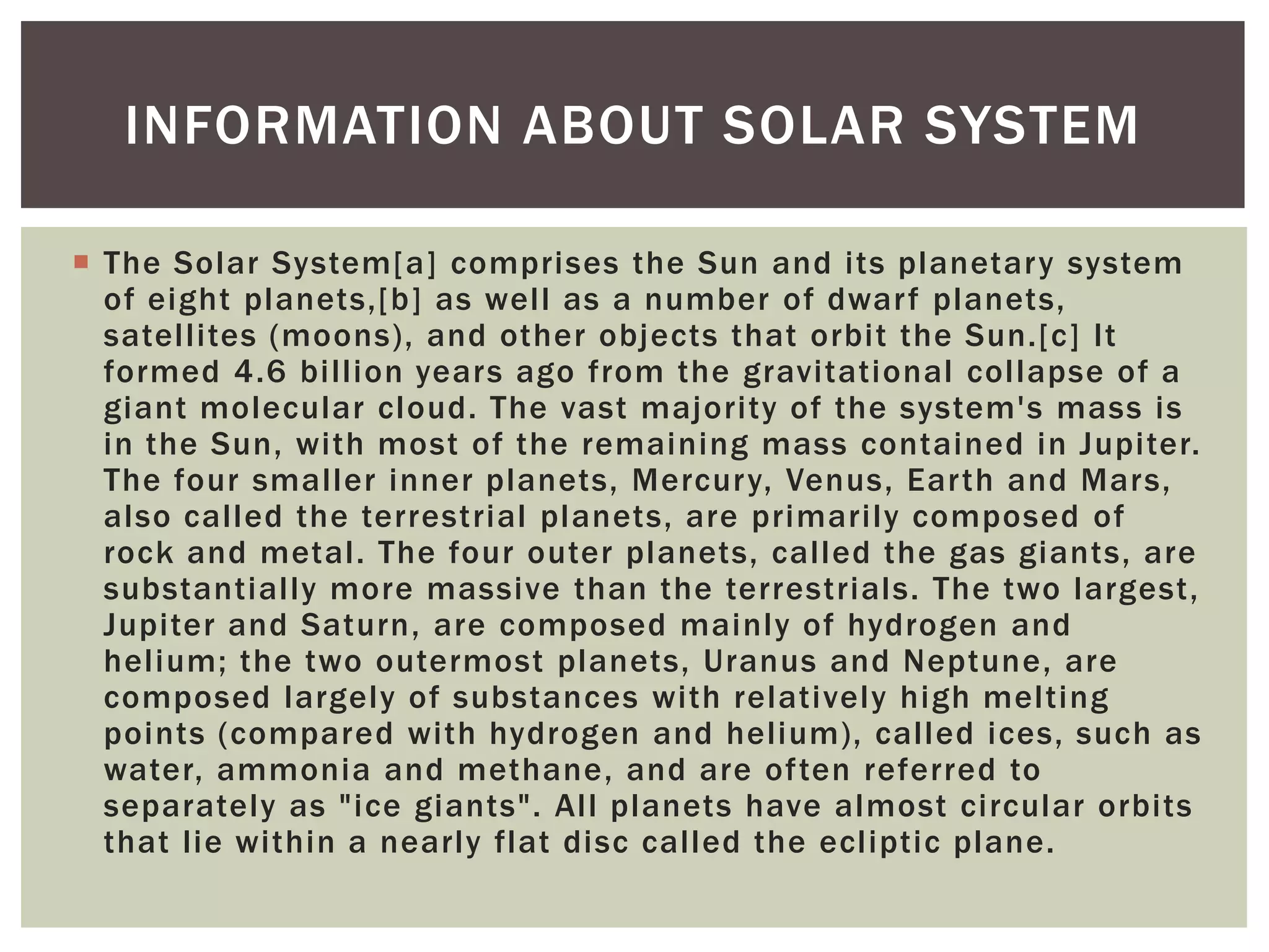 Solar System | PPTX