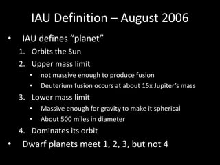 Solar system classification | PPTX