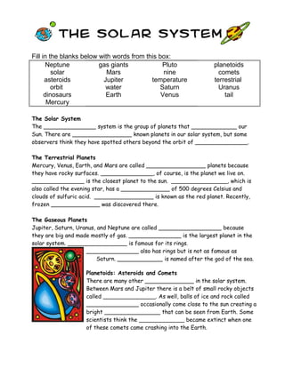 Scrapbook Solar System Pdf