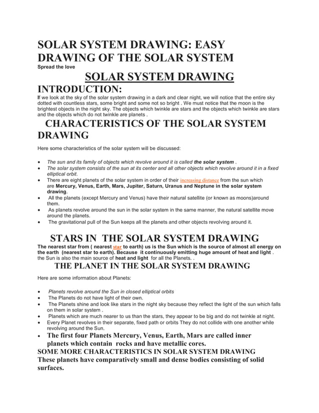 SOLAR SYSTEM DRAWING.pdf | Geography | Science