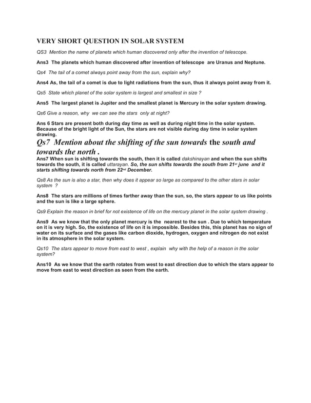 SOLAR SYSTEM DRAWING.pdf | Geography | Science