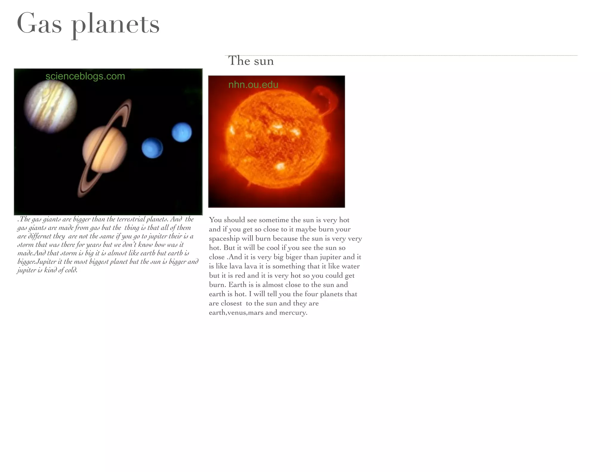 Erick's Solar System Brochure | PAGES