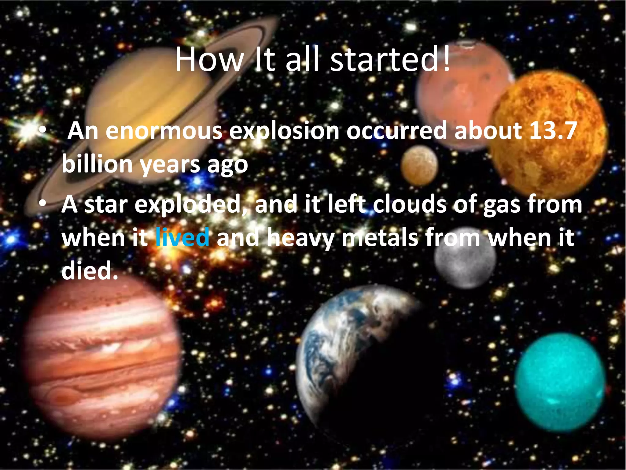 Solar system formation Claudia and Matthew | PPTX | Space and Astronomy | Science