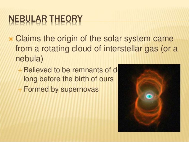 Nebular Theory Formation Of Solar System