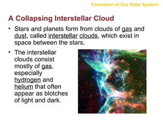 Solar System Formation/Sun/Comets/Meteors | PPT